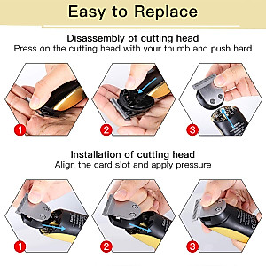 slopehill Beard Trimmer for Men, Cordless Hair Clippers Mustache Trimmer Multi-Functional Grooming Kit for Nose Ear Hair Trimmers Body Groomer All in One USB Rechargeable Waterproof