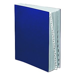 Pendaflex DDF5OX Expanding Desk File, 1-31/Jan-Dec, Letter, Acrylic-Coated Pressboard, Dark Blue (DDF5-OX)