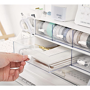 Stackeer Desk Organizer Bathroom Organization With 6 Drawers. Three tier Desk Organizer For Your Home or Office, Desk Supplies, Bathroom organization, School and Accessories (white).