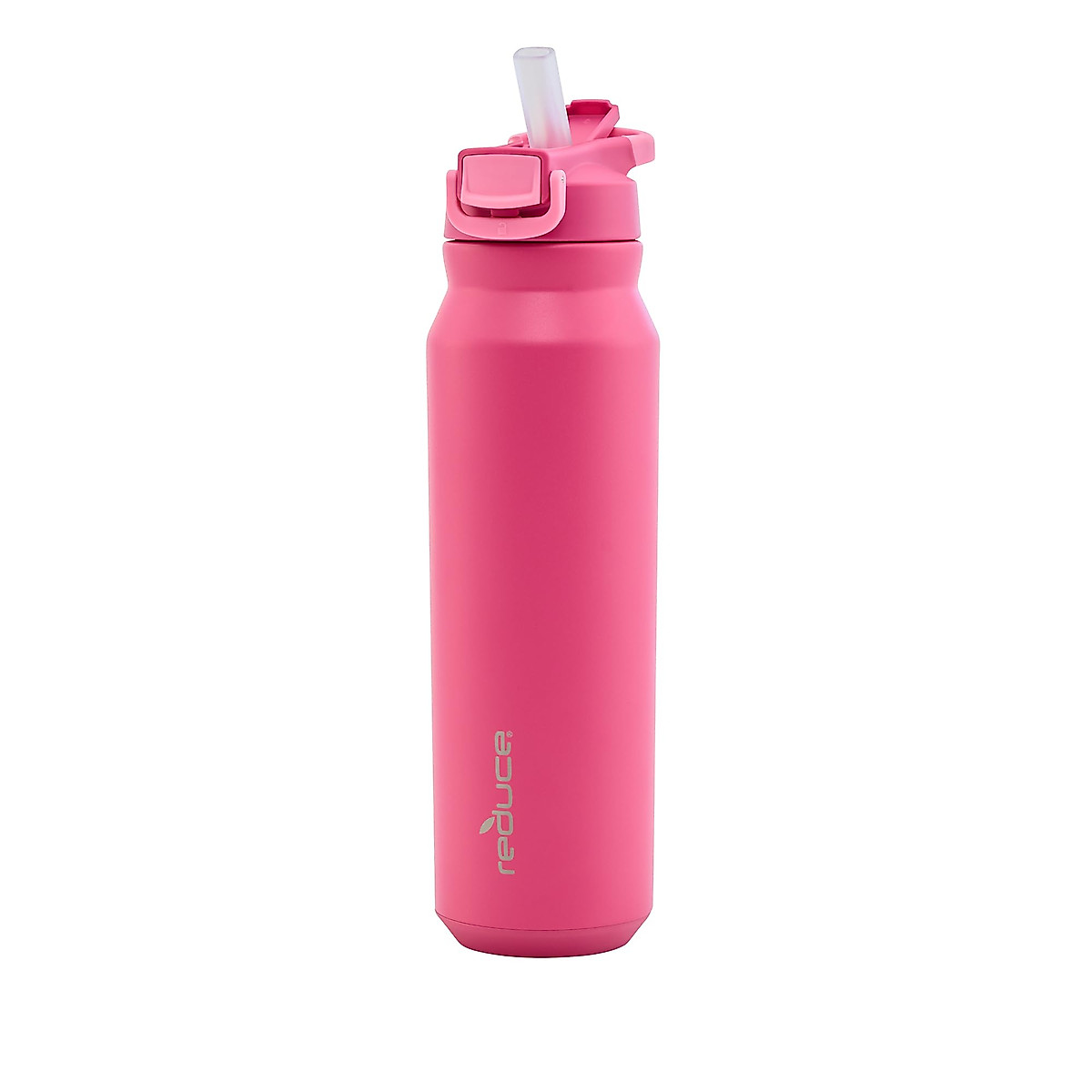 REDUCE 32 oz Hydrate Pro Stainless Steel Insulated Water Bottle - Flip Top Leak-Proof Lid, Dishwasher Safe, BPA-Free, Dual Wall Vacuum, Keeps Drinks Cold for 48 Hrs, Cup Holder Friendly - Sangria