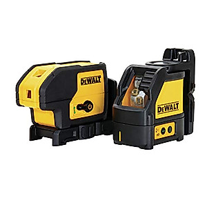 DEWALT Laser Level, 3 Spot + Cross Line, Green, 150-Foot Range (DW0883CG)