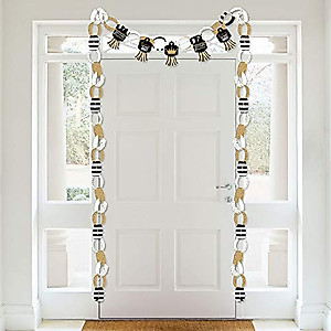 Big Dot of Happiness Prom - 90 Chain Links and 30 Paper Tassels Decoration Kit - Prom Night Party Paper Chains Garland - 21 feet