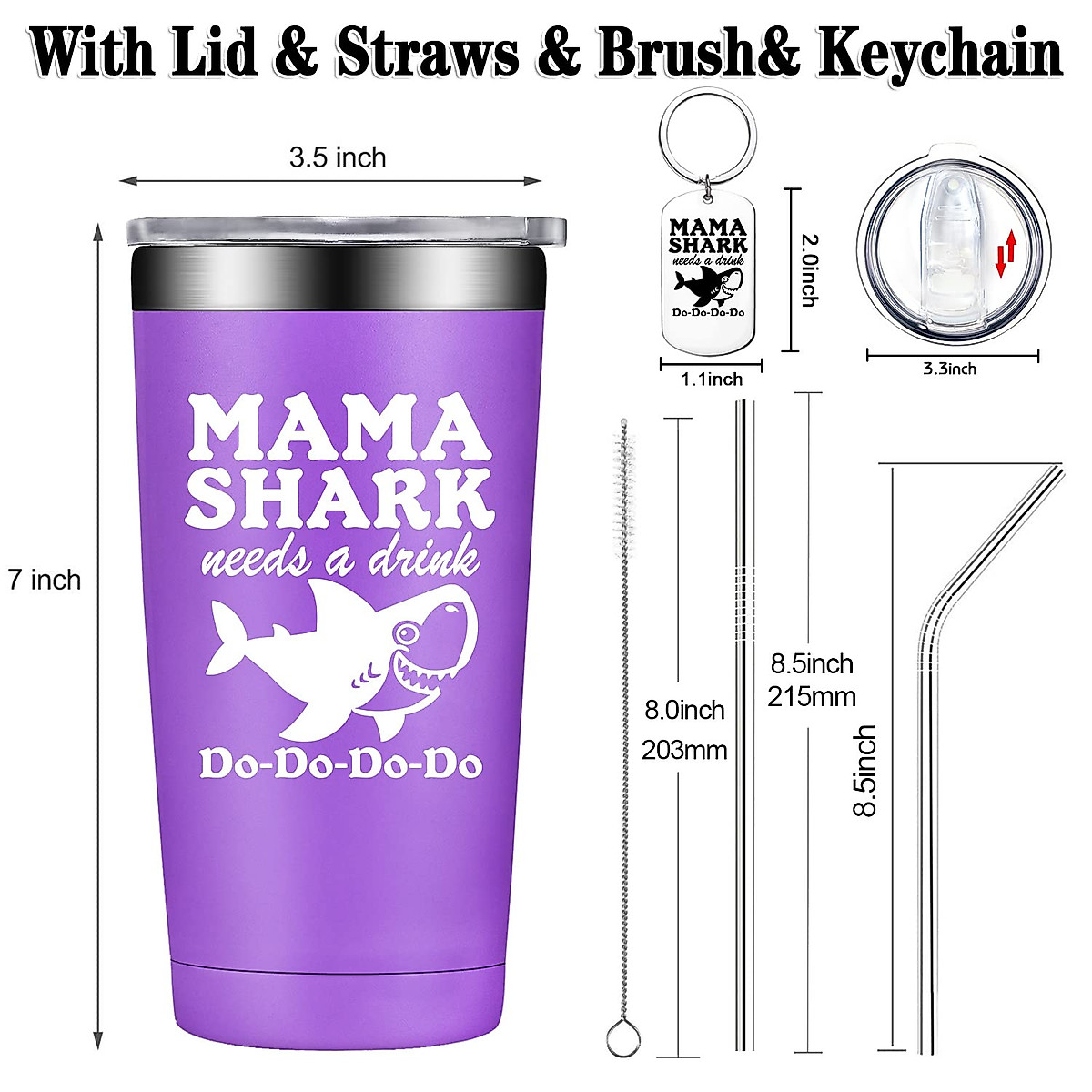 Fufendio Mothers Day Gifts for Mom from Daughter - Funny Best Mom Birthday Gifts from Son, Kids - Tumbler Mug Cup