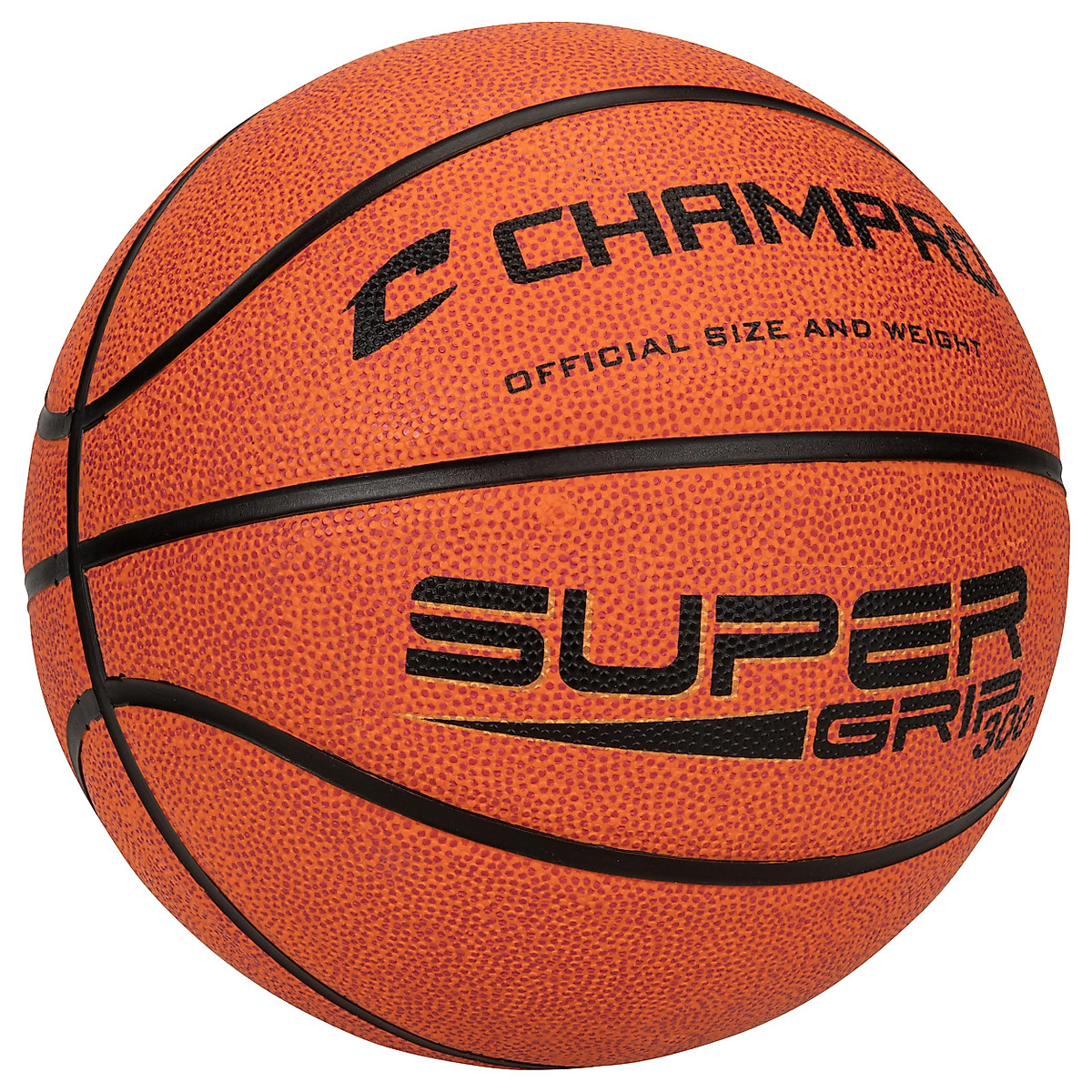 Champro Easy Grip Rubber Basketball, Official (Brown, Regulation)