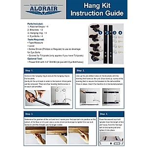 ALORAIR Hanging Kits for Crawl Space & Basement Dehumidifiers, Easy Way to Raise and Lower dehumidifier, Helps reduce noise and vibration of the unit