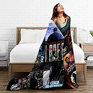 Idol 3D Print Throw Blanket Anti Pilling Flannel Fleece Throw Blanket Beach Blanket Picnic Blanket for Sofa,Office Bed Car Camp Couch 50"X40"