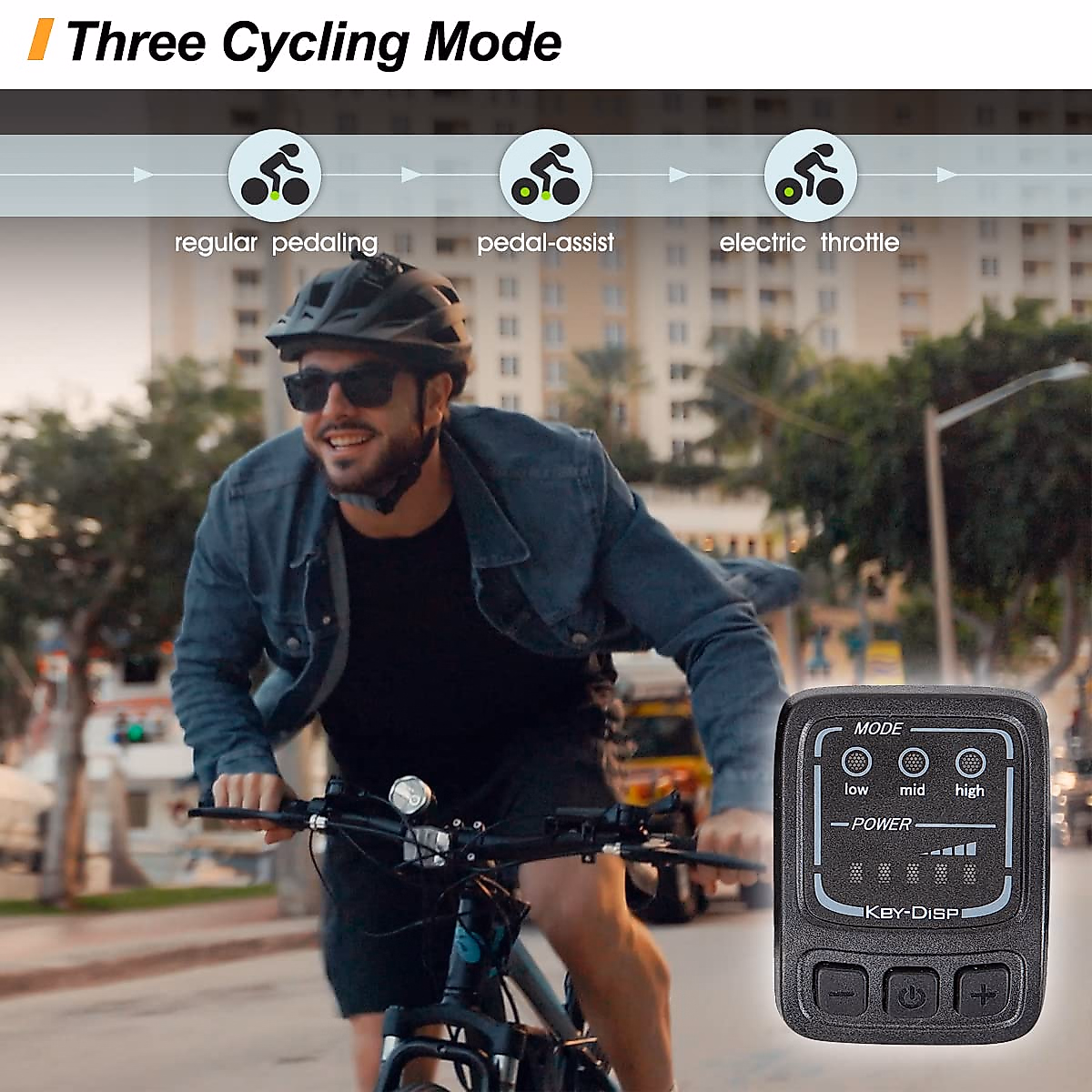 HH HILAND Rockshark Electric Bike Electric Mountain Bike Aluminum 26/27.5 inch 350W 20MPH Adults E-Bike 21 Speed Disc Brake Suspension Fork with 36V 10.4Ah Removable Battery