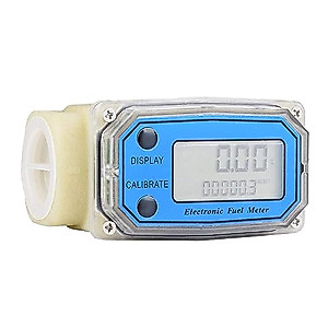 Flow Control Meter Mini Digital Flow Meter, Fuel Flow Meter Flowmeter for Water Sea Liquid Flowmeter Used in Petroleum,Food, Etc.