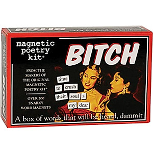 Magnetic Poetry - Bitch Kit - Words for Refrigerator - Write Poems and Letters on the Fridge - Made in the USA