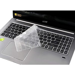 CaseBuy Ultra Thin Keyboard Cover Skin for Acer Aspire 5 Slim Laptop 15.6" A515-45 A515-56 A515-46 A515-43 A515-54 A515-54G A515-55 A515-55T/55G, Acer Aspire 3 A315-54/55/56/57/58 Keyboard Cover, TPU