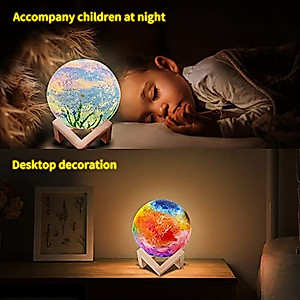 Paint Your Own Moon Lamp Kit, Gifts for Kids DIY 3D Moon Light Cool Galaxy Lamp for Teens Boys Girls, Arts & Crafts Kit Art Supplies for Kids, Arts and Crafts for Kids Ages 8-12 Birthday Gifts