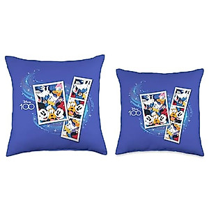 Disney 100 Anniversary Mickey and Pals Photo Booth D100 Throw Pillow, 16x16, Multicolor