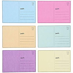 Paper Junkie Multicolored Mailable Blank Postcards Pack of 48 – 4 x 6 inches