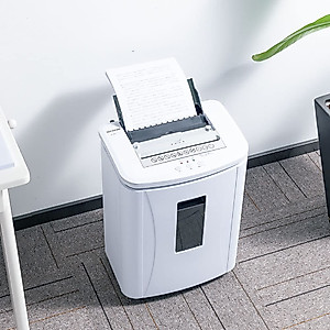 iOCHOW Auto Feed Paper Shredder: 150-Sheet Micro Cut Security Level P-4 Shreds Document & Credit Card Quiet Commercial Heavy Duty Shredder Continuous Running Time 30 Mins with 6.6 Gallon Pull-Out Bin