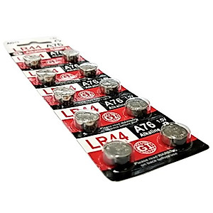 GI LR44 A76 AG13 1.5 Volt Alkaline Button Cell Batteries for Watches Clocks Remotes Games Controllers Toys & Electronic Devices (20)