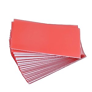 ANNWAH 20PCS Dental Base Plate Wax - Molding Casting Wax Sheet Denture Material Red Utility Wax Sheets Lab Dentist Auxiliary Material