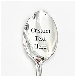 Custom tablespoon Dinner spoon stainless steel Engraved name ice cream Spoon Personalized Birthday Christmas Gift