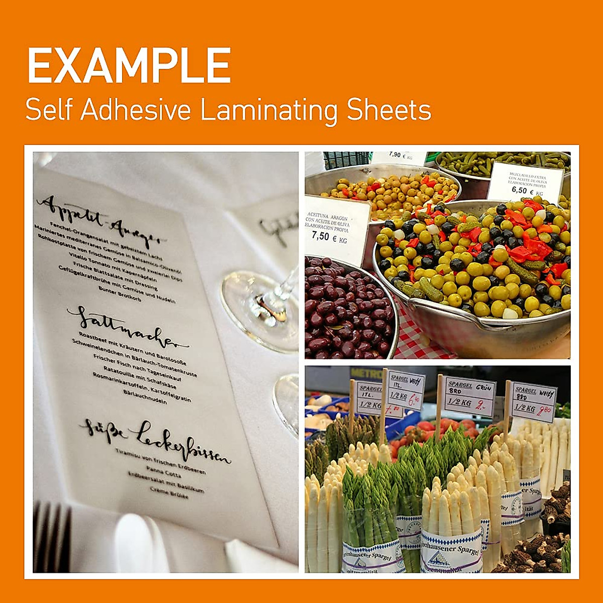 [VIOLETTO] (20 Sheets) Self Adhesive Laminating Sheets, Self-Seal, No Machine Needed, self Sealing, 8.5 x 11 Inch