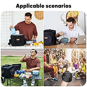EastMayPoc Lunch Bag for Men - 24L Insulated Lunch Bag, Versatile for Work, Gatherings, Beach - Waterproof, Leak-proof, Sturdy Zipper - Includes Shoulder Strap - Holds 24 Cans