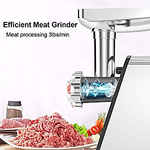 Meat Grinder Electric, Sausage Stuffer Maker, Max 2600W Food Grinder, Meat Mincer Machine with Attachments Sausage Tube Kubbe Kit Blades 3 Plates for Home Kitchen Commercial Use