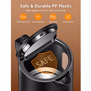 GoveeLife Smart Kettle Temperature Control 1.7L, 1500w WiFi Tea Kettle Electric with LED Indicator Lights, Remotely Control, 2H Keep Warm, 4 Presets Hot Water Boiler for Tea & Coffee & DIY