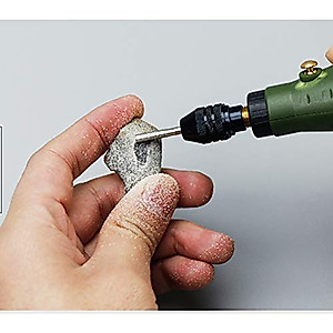 TIMESETL 90 Pcs Diamond Burr Bits Drill Kit for Engraving Carving Rotary Tool, 1/8"(3mm) Shank, for Glass, Gemstone, Metal