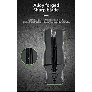 Two Pieces per Pack Mid Span Cable Slitter 4 Precision Slitting Grooves For Cable 1.5-3.3mm Alloy Forging Sharp Blade Easy Operation to Open Fiber Jackets and Loose Buffer Tubes