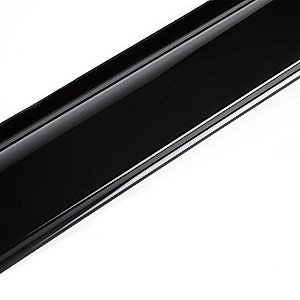 Deebior 94975 Side Window Deflector Visor Rain Guard,Outside Mount Tape-on Shatterproof Dark Smoke,4pc Window Shades fit for 2015-2020 Ford F-150 Crew cab, 2017-2020 F250/F350 Super Duty Crew cab