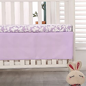 Wowelife Baby Girl Nursery Bedding Set Butterfly, Premium Purple Crib Bedding Set, Baby Girl Crib Bed Set Breathable and Soft for Girl