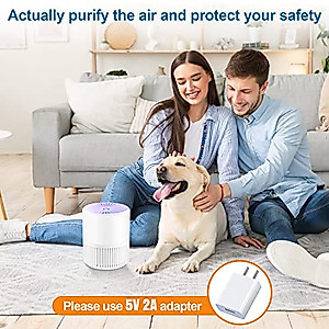 Smart Air Purifiers for Home - Air Cleaner with HEPA Filter Filters Out 99.97% Dust, Dander, Smoke, Odor for Home, Bedroom, Living Room, Kitchen Ultra Quiet and Effective