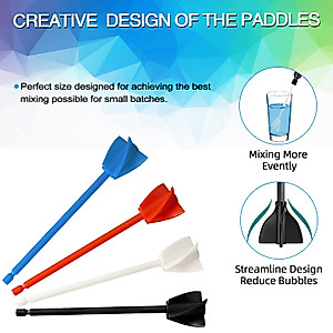 Epoxy Resin Mixer Paddles - Paint Mixer & Epoxy Mixer for Drill Attachment, Reusable Paint Stirrer Drill Paddles for Mix Epoxy Resin, Stirring Spoon, Silicone Spatula and Silicone Mat