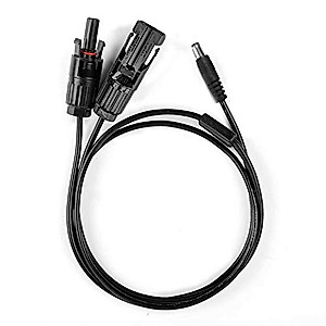 ACOPOWER 5.5mm x 2.1mm with Solar Connector Female/Male for Solar Panel Connecting,220wh Generator DC Adapter