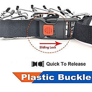 Supet Dog Prong Collar, Dog Choke Collar Adjustable Dog Pinch Collar with Quick Release Buckle/Nylon Cover for Small Medium Large Dogs