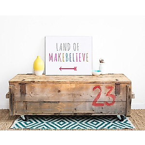 Land of Makebelieve 14x11 Wall Art Print for Boys, Girls or Baby's Room, Nursery Decor, Perfect for a Playroom or Classroom, Gender Neutrall