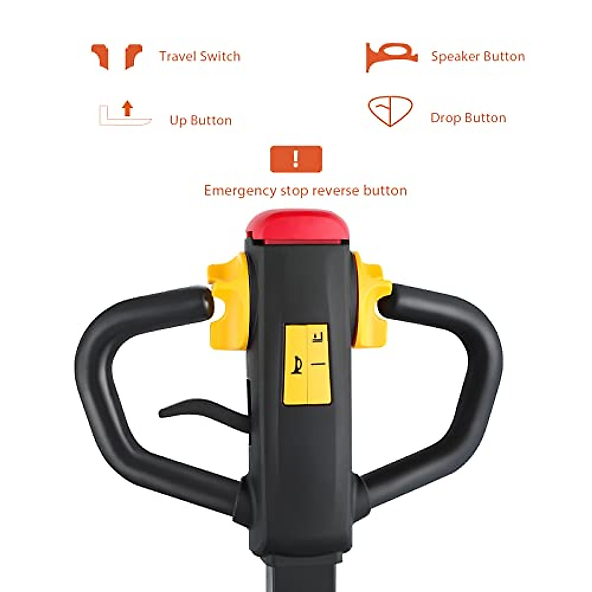 Xilin Electric Powered Pallet Jack 3300lbs Capacity Lithium Battery Walkie Pallet Truck 48"x27" Fork Size Blue Style