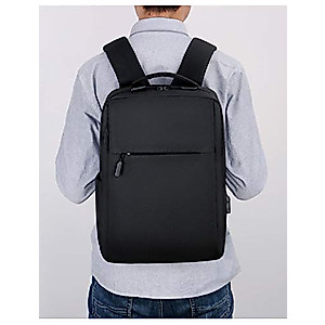 Rcuyyl Backpack Laptop bag School Bag Bookbag with Men Women USB Charging&Headphone Port Casual Daypack Outdoor Daypack (Black)