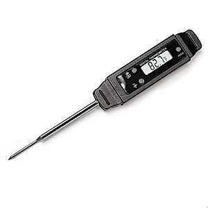 MASTER COOK Pocket Meat Thermometer Instant Read, Mini, Black