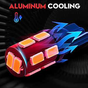 VEHICODE 12V 921 922 912 906 LED Bulb Soft Warm White 579 904 916 918 Interior Dome Light Replacement for RV Camper Trailer Marine Boat T10 T5 Wedge Outdoor Landscape Garden Lamp (10 Pack)