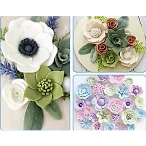 YYCRAFT Craft Soft Felt Sheets 9 Inch X 12 Inch - 24 Pcs Pack, White