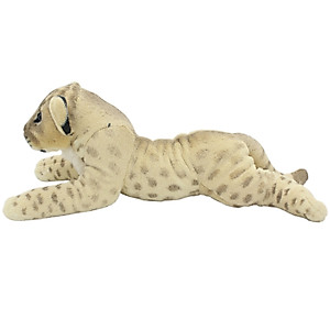 TAGLN Realistic Stuffed Animals Toys Lion Plush Tiger Leopard Panther Pillows (Brown Lioness, 19 Inch)