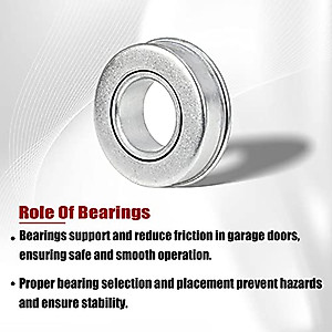 JZSDB Garage Door Torsion Springs, Pair of 0.250 x 2" x 28" Garage Door Spring with Non-Slip Winding Bars, Bearings and Gloves, Minimum of 15,000 Cycles