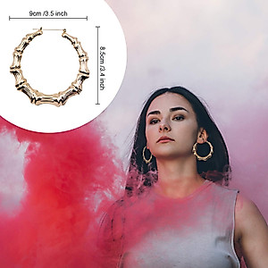 Lohoee Hip Hop Costume Kit Old School Rapper Sunglasses Faux Gold Chain Earrings 80s/ 90s Rapper Accessories Party Supplies Decorations Cosplay Props