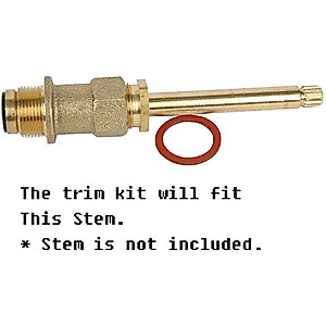 Porcelain Handle (3 Pieces) Fits Price Pfister Shower Faucet with 12 Spline, Satin Nickel Finish - By Plumb USA 32336snx3