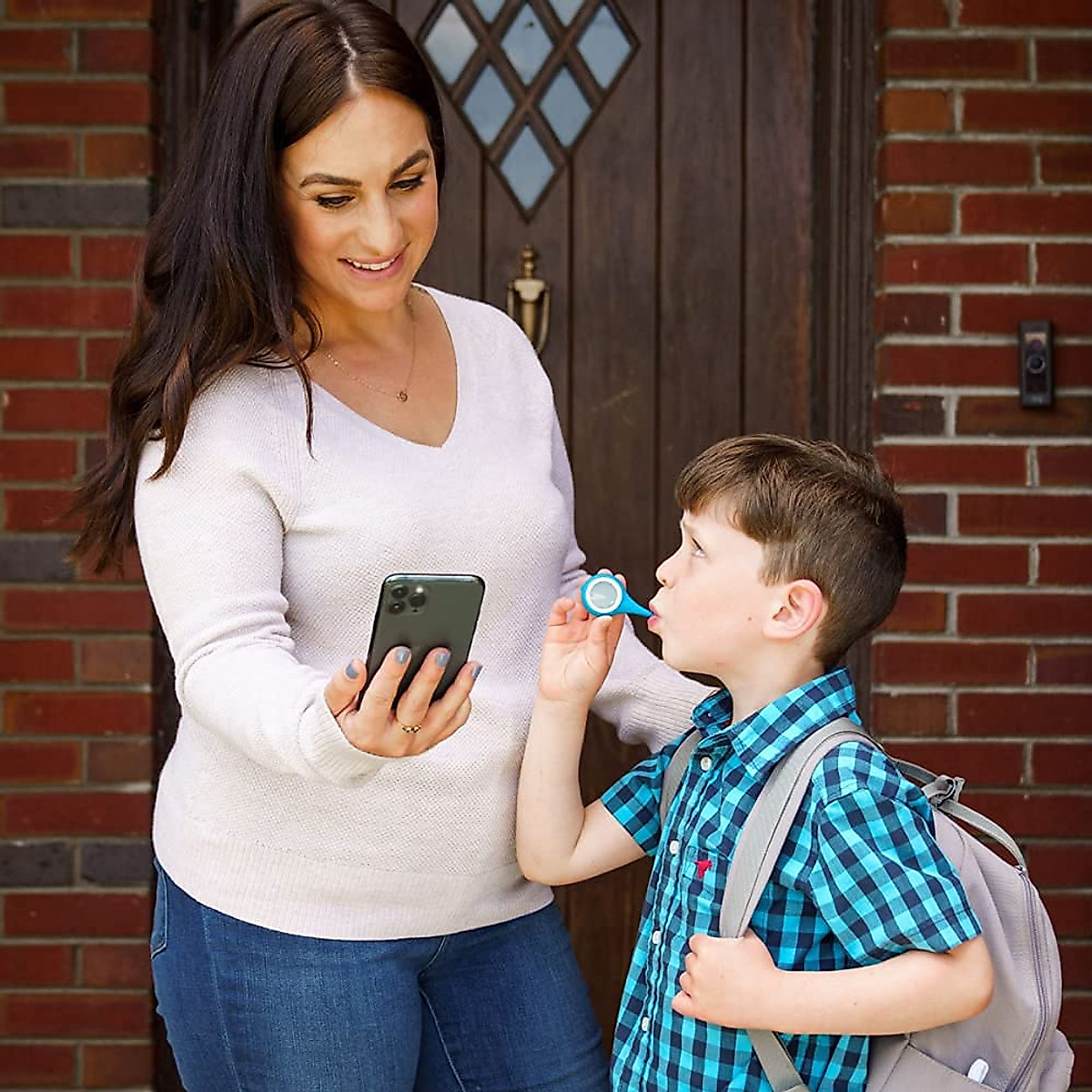 Kinsa Classics Bundle - Smart Ear & QuickCare Digital Smart Thermometers - Take Oral, Rectal, Armpit or Ear Fever Readings