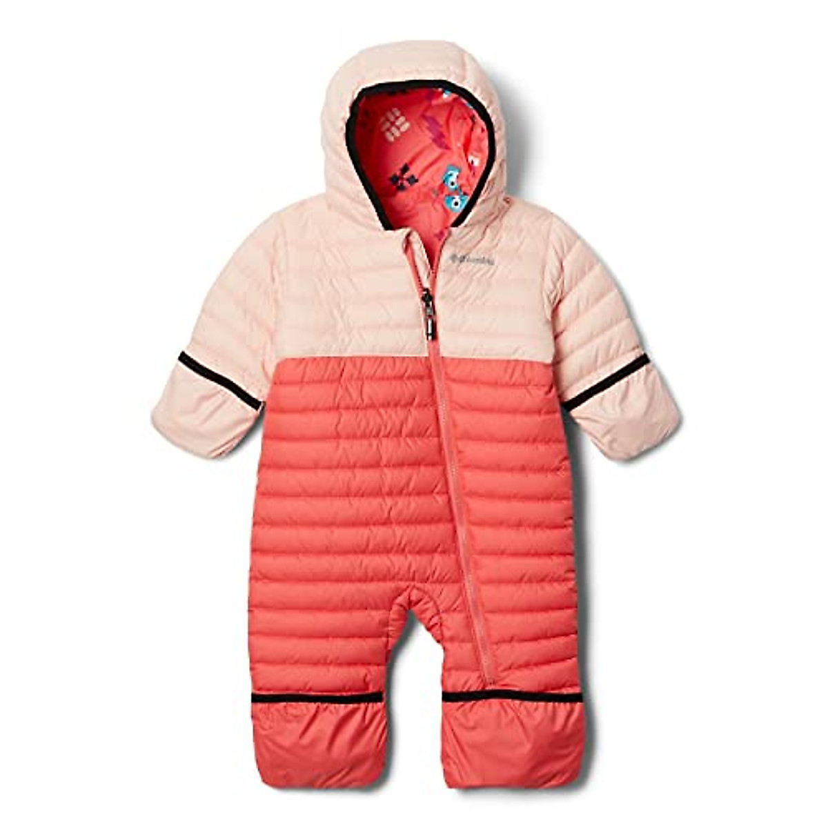 Columbia Baby Powder Lite Reversible Bunting, Blush Pink/Peach Blossom, 12/18