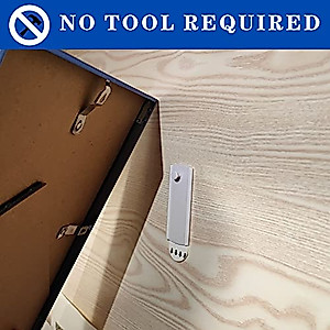 10 Packs Universal Frame Hangers Damage Free Hanging Picture Hangers No Tools Frame Hanger Large Universal Frame Hanger for Hanging Decorations (Small)