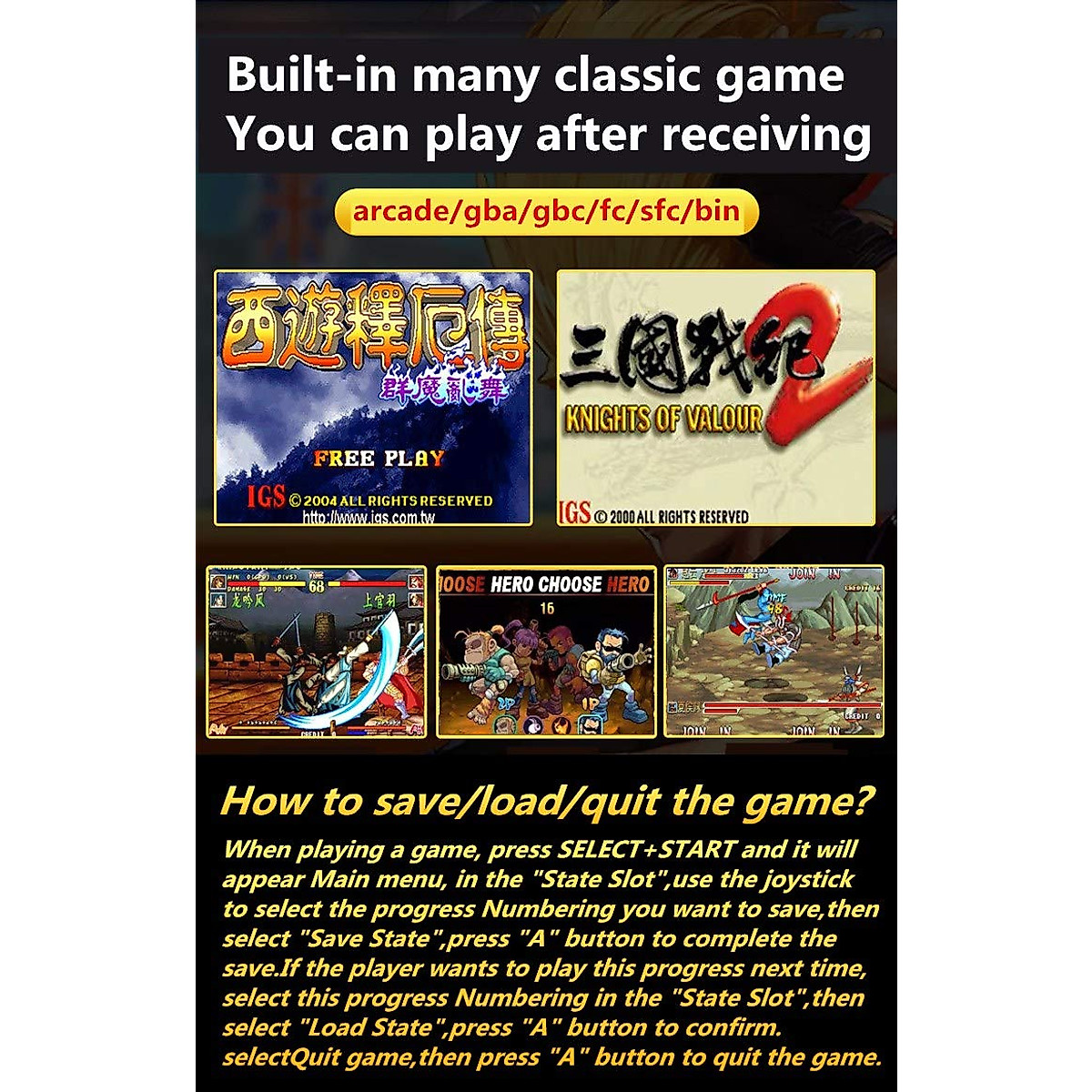 New JXD classic nostalgia big rocker retro Multiplayer mini arcade console Dual-core 32GB build in 9000 games more than 10 simulators such as mame/CPS/arcade mp3 mp4