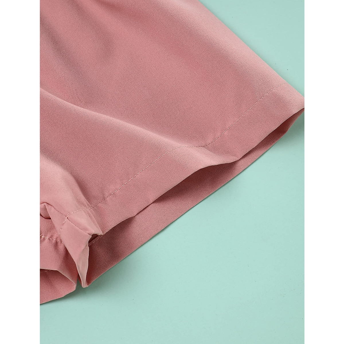 oklady Toddler Girl Clothes Ruffle Floral Embroidery Shirt and Shorts Set (Pink-A, 3-4 T)