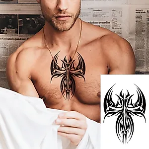 19Pcs Wolf Scorpion Full Arm Half Sleeve Fake Temporary Tattoo Sticker For Man