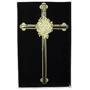 Cathedral Art Wall Cross, for Parents, Grandparents, 8-Inches, Gold Plated, by Abbey & CA Gift